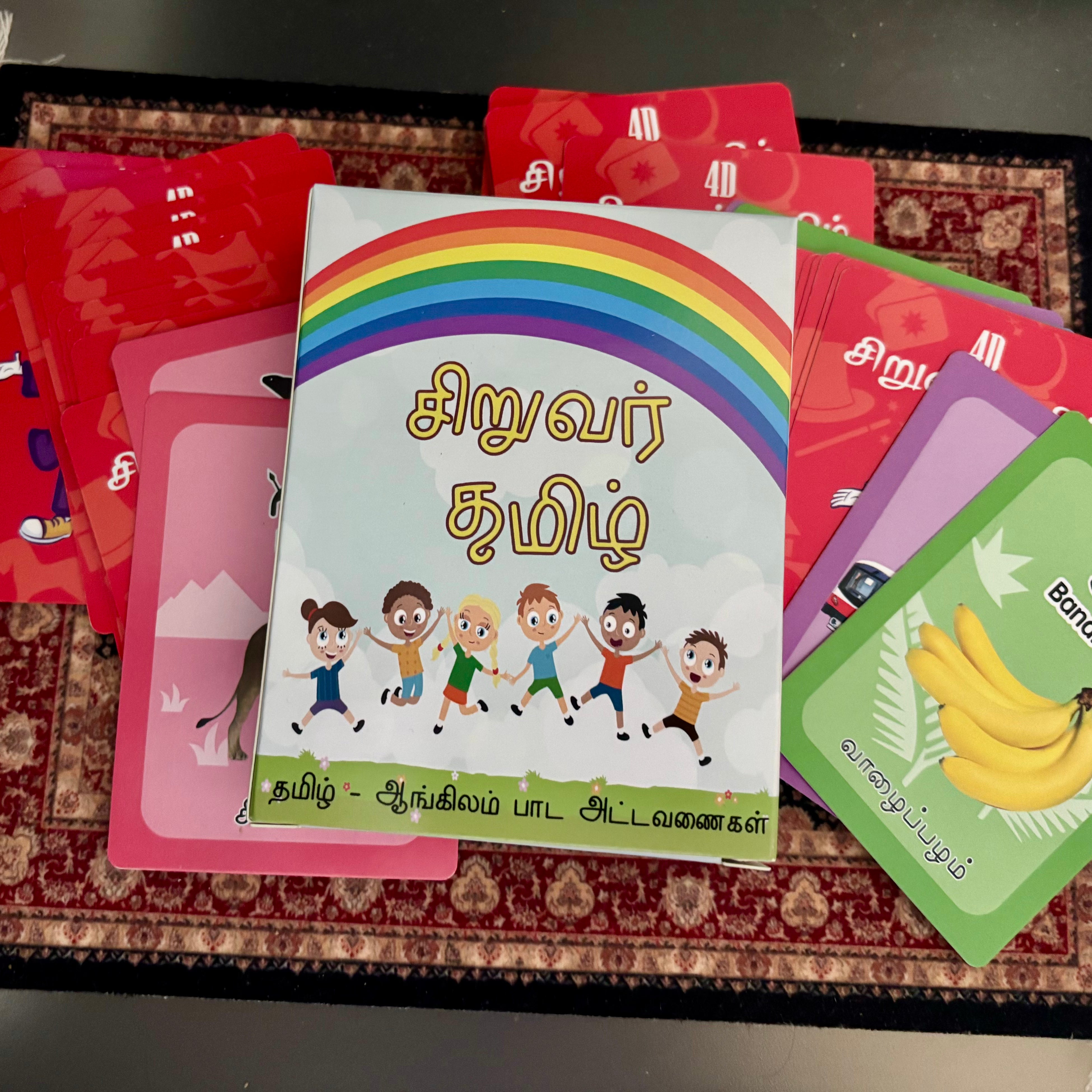 சிறுவர் தமிழ் Bilingual Flashcards – ABCs of Tamil for Kids